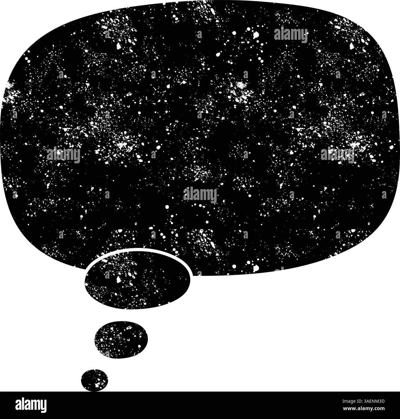 grunge rustic chat bubble vector illustration Stock Vector Image & Art ...