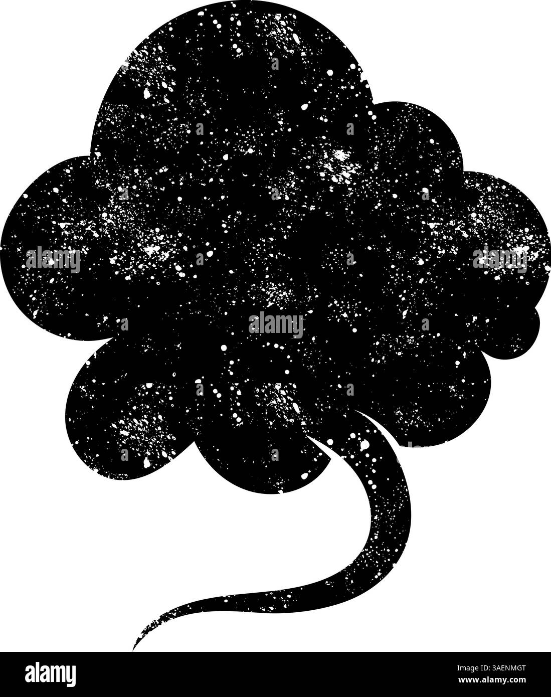 grunge rustic chat bubble vector illustration Stock Vector Image & Art ...