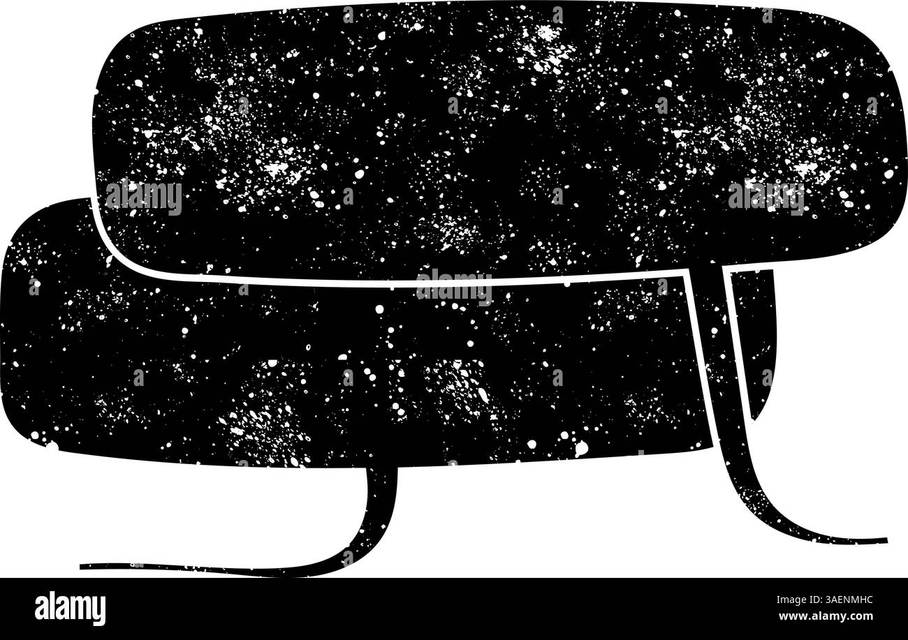 grunge rustic chat bubble vector illustration Stock Vector Image & Art ...