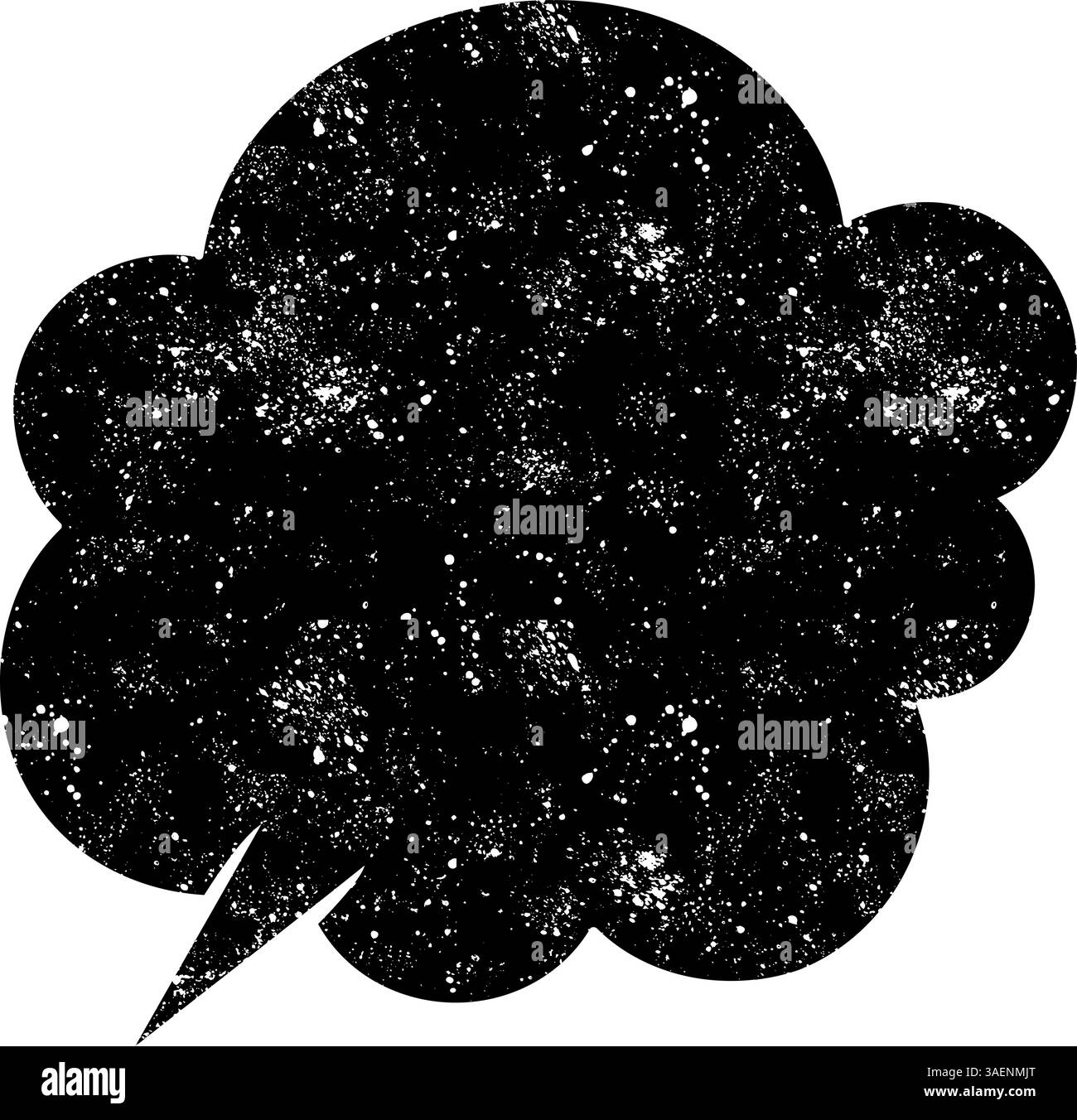 grunge rustic chat bubble vector illustration Stock Vector Image & Art ...