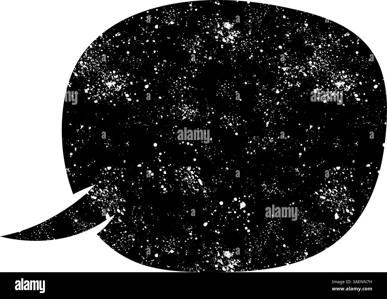 grunge rustic chat bubble vector illustration Stock Vector Image & Art ...