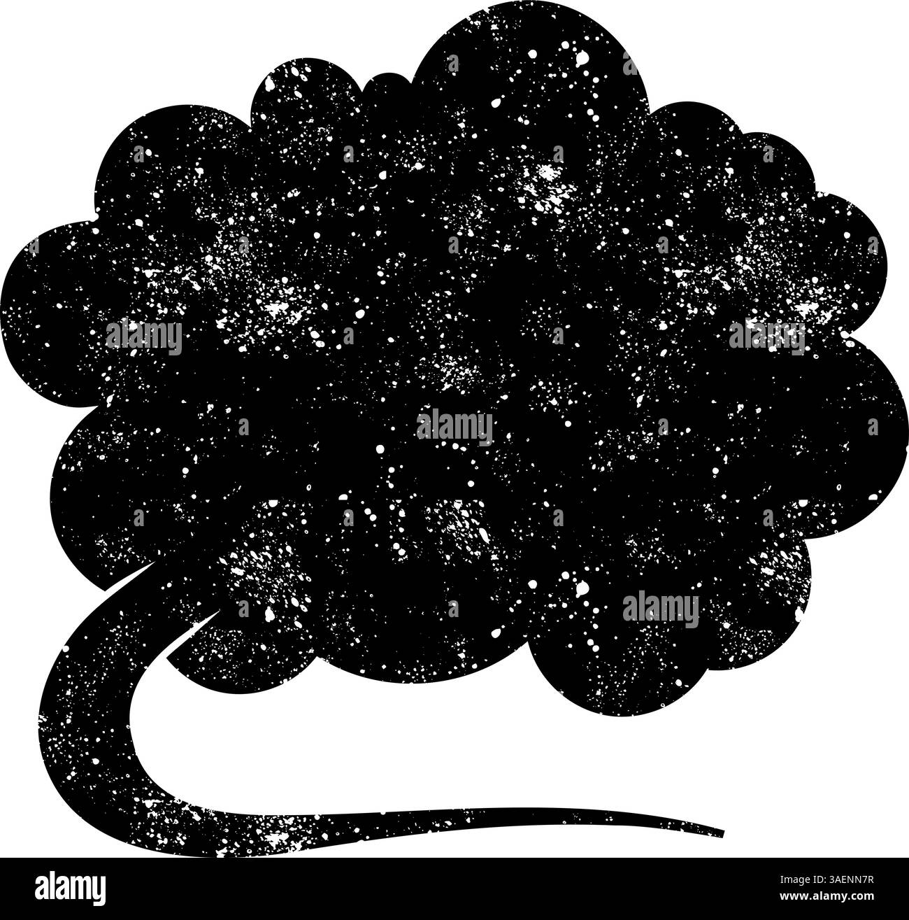 grunge rustic chat bubble vector illustration Stock Vector Image & Art ...