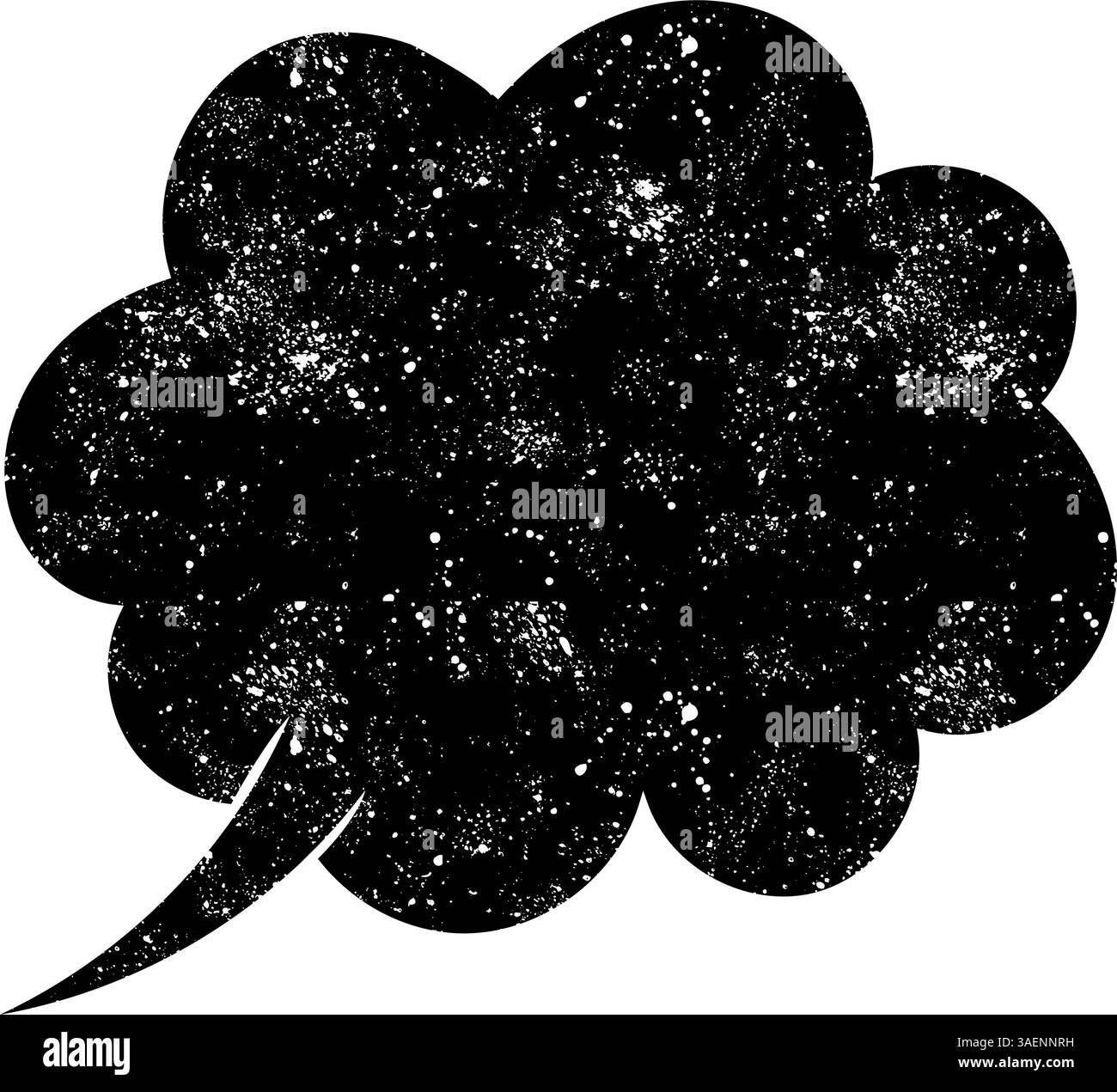 grunge rustic chat bubble vector illustration Stock Vector Image & Art ...