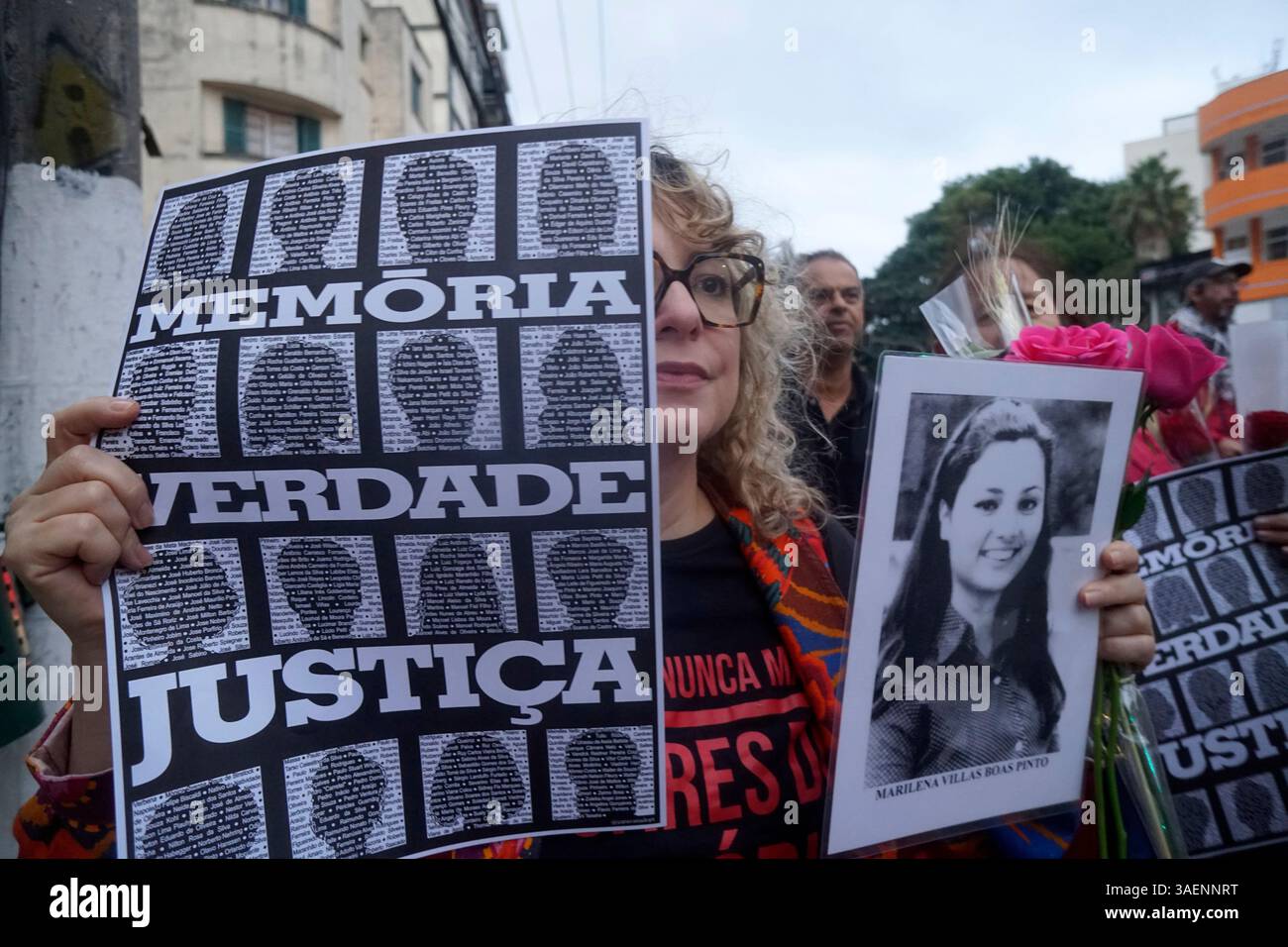 Demonstrators take part in the Walk of Silence march, in memory of ...