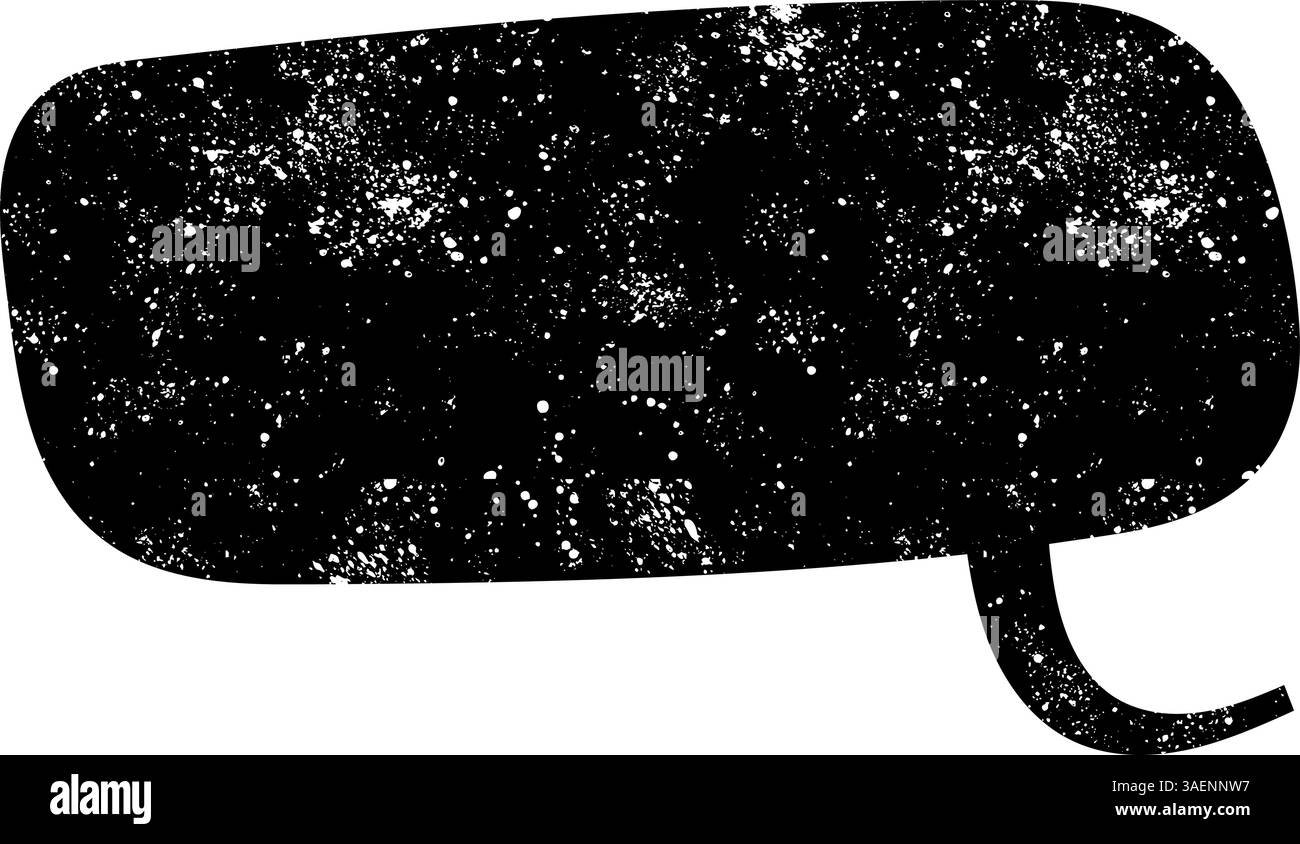 grunge rustic chat bubble vector illustration Stock Vector Image & Art ...