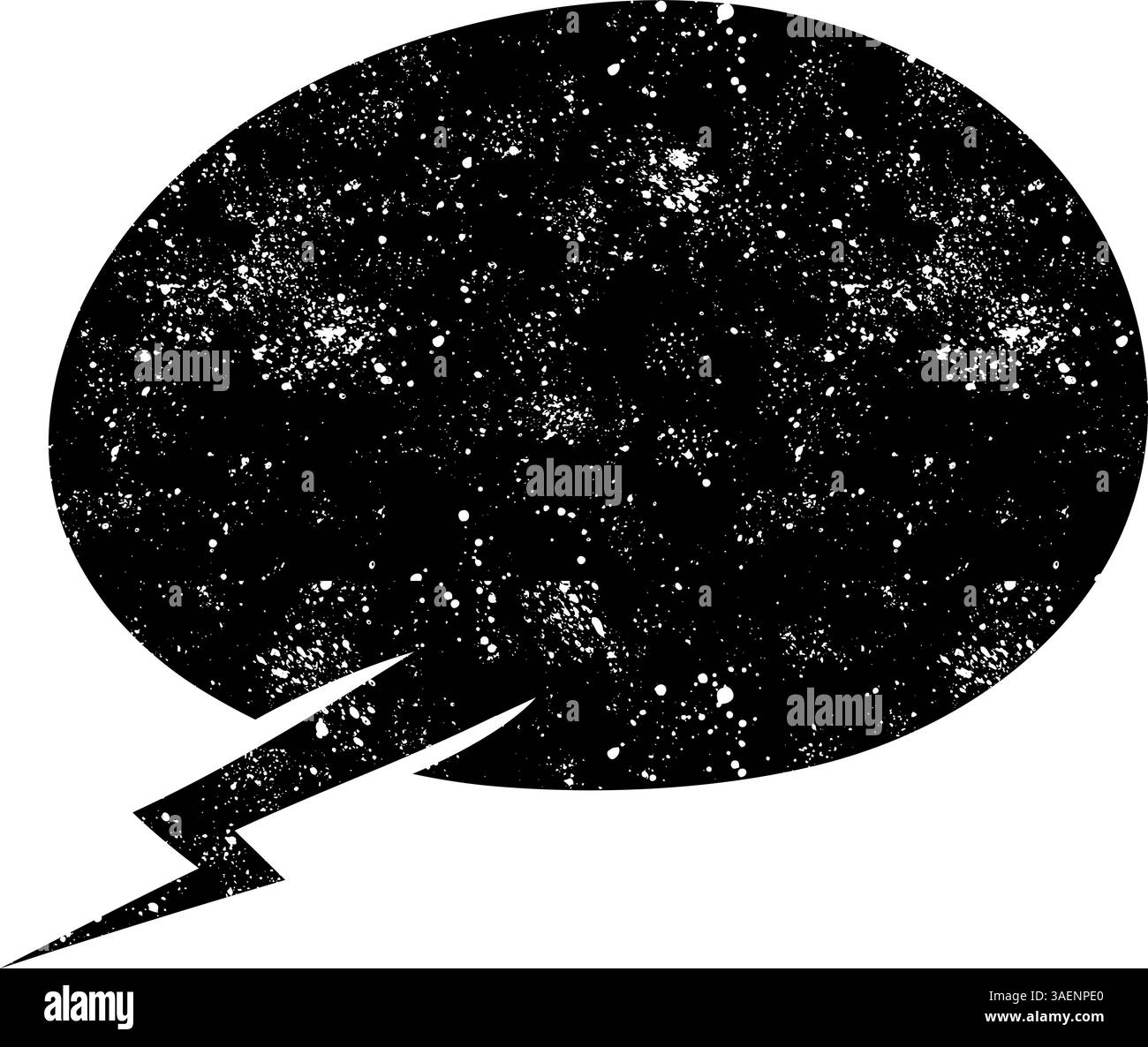 grunge rustic chat bubble vector illustration Stock Vector Image & Art ...