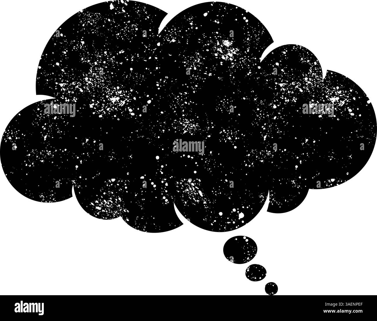 grunge rustic chat bubble vector illustration Stock Vector Image & Art ...