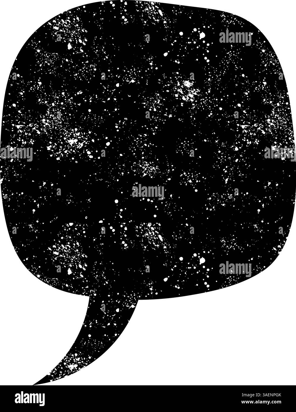 grunge rustic chat bubble vector illustration Stock Vector Image & Art ...