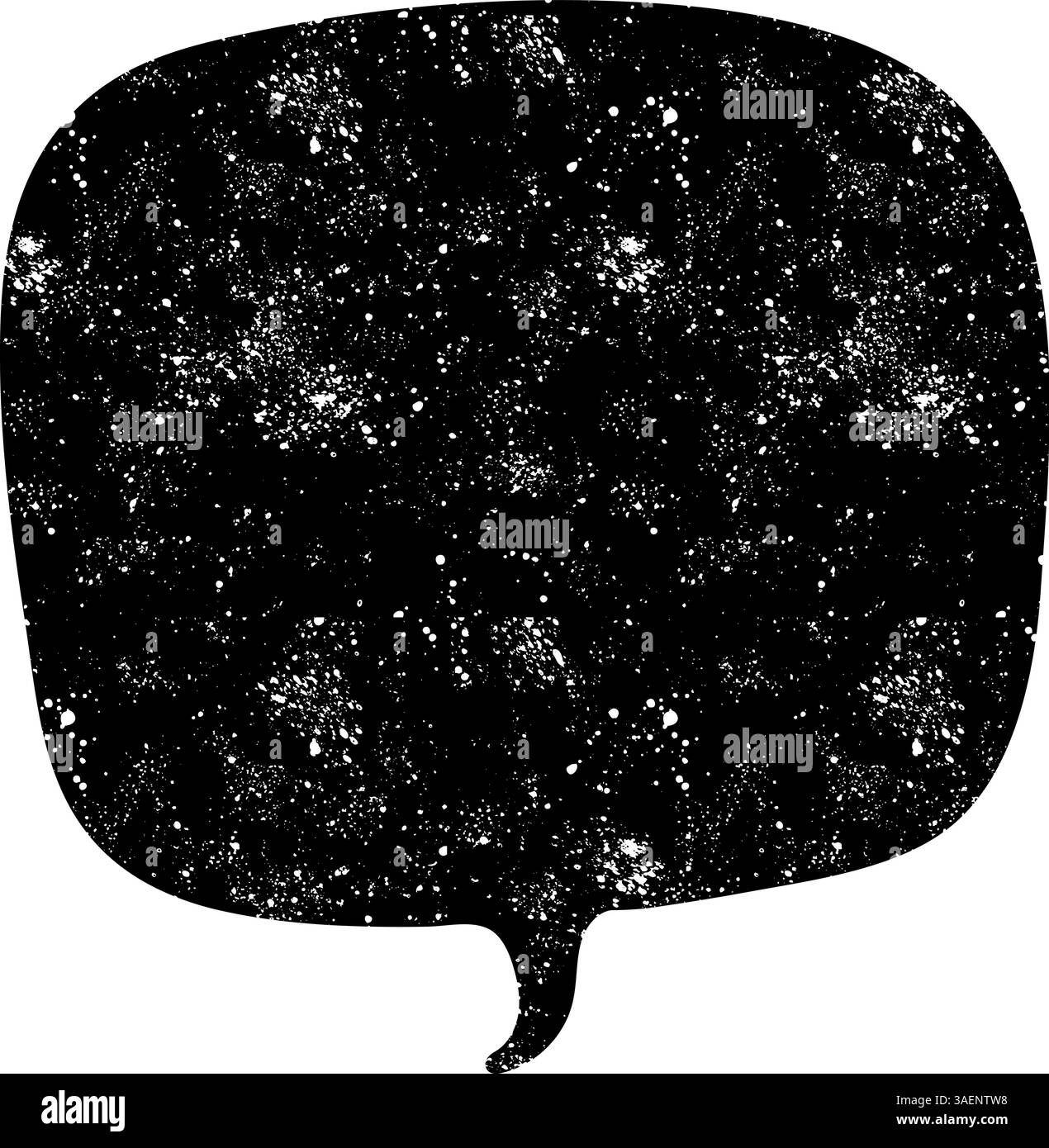 grunge rustic chat bubble vector illustration Stock Vector Image & Art ...