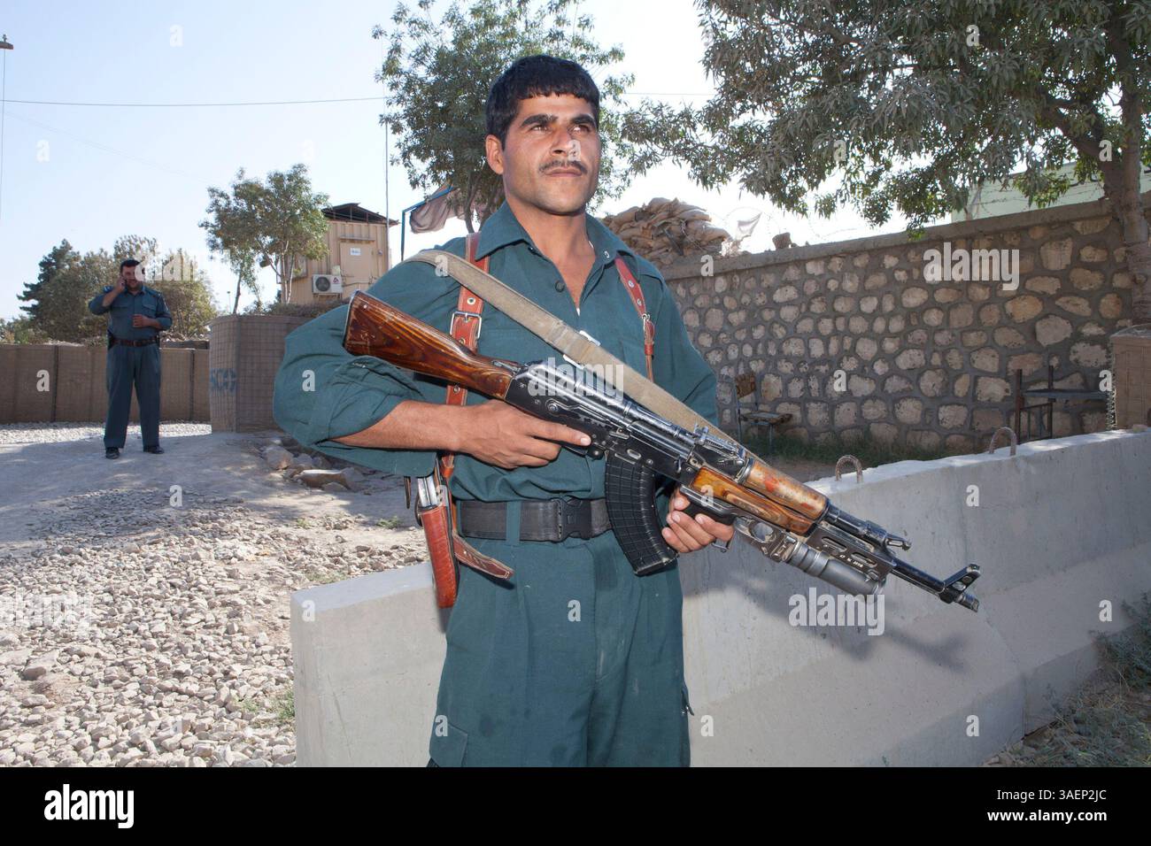 Sep. 26, 2011 - Kunduz, Afghanistan - An Afghan national police officer ...