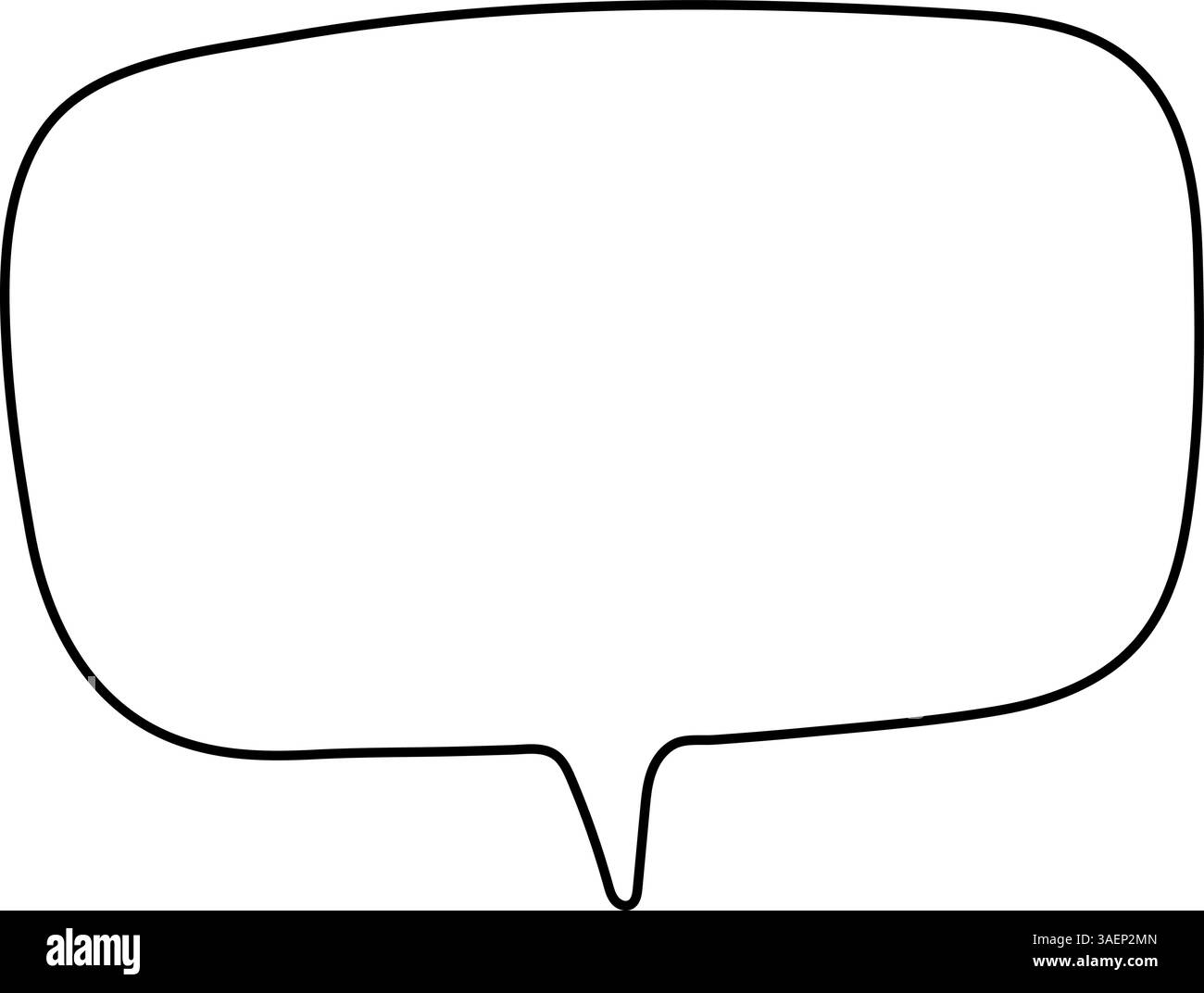 hand drawn chat bubble vector illustration Stock Vector Image & Art - Alamy
