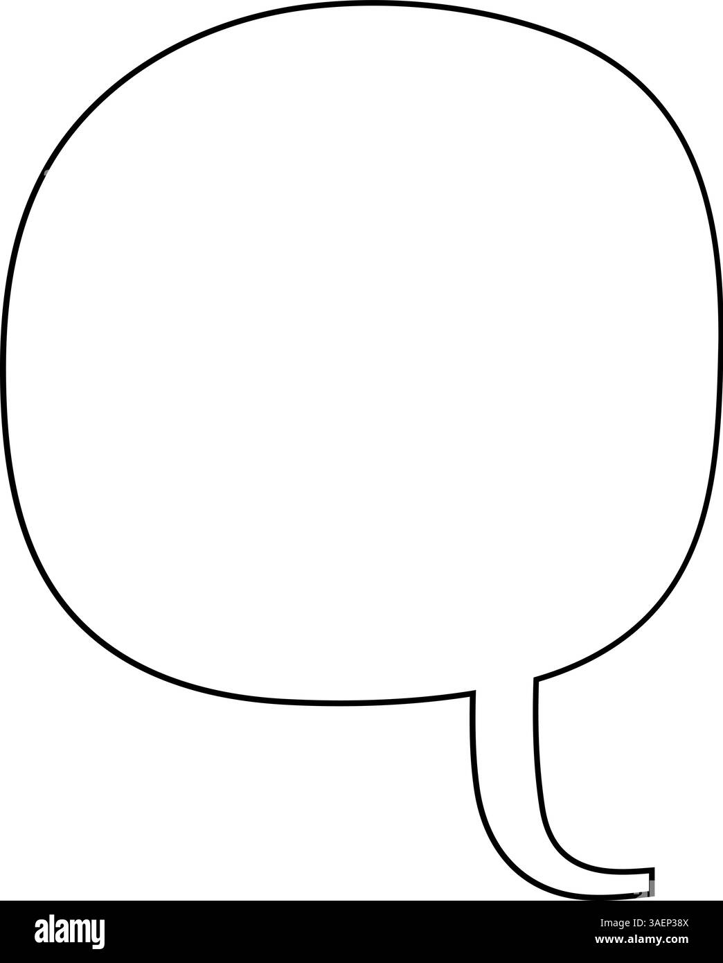 hand drawn chat bubble vector illustration Stock Vector Image & Art - Alamy