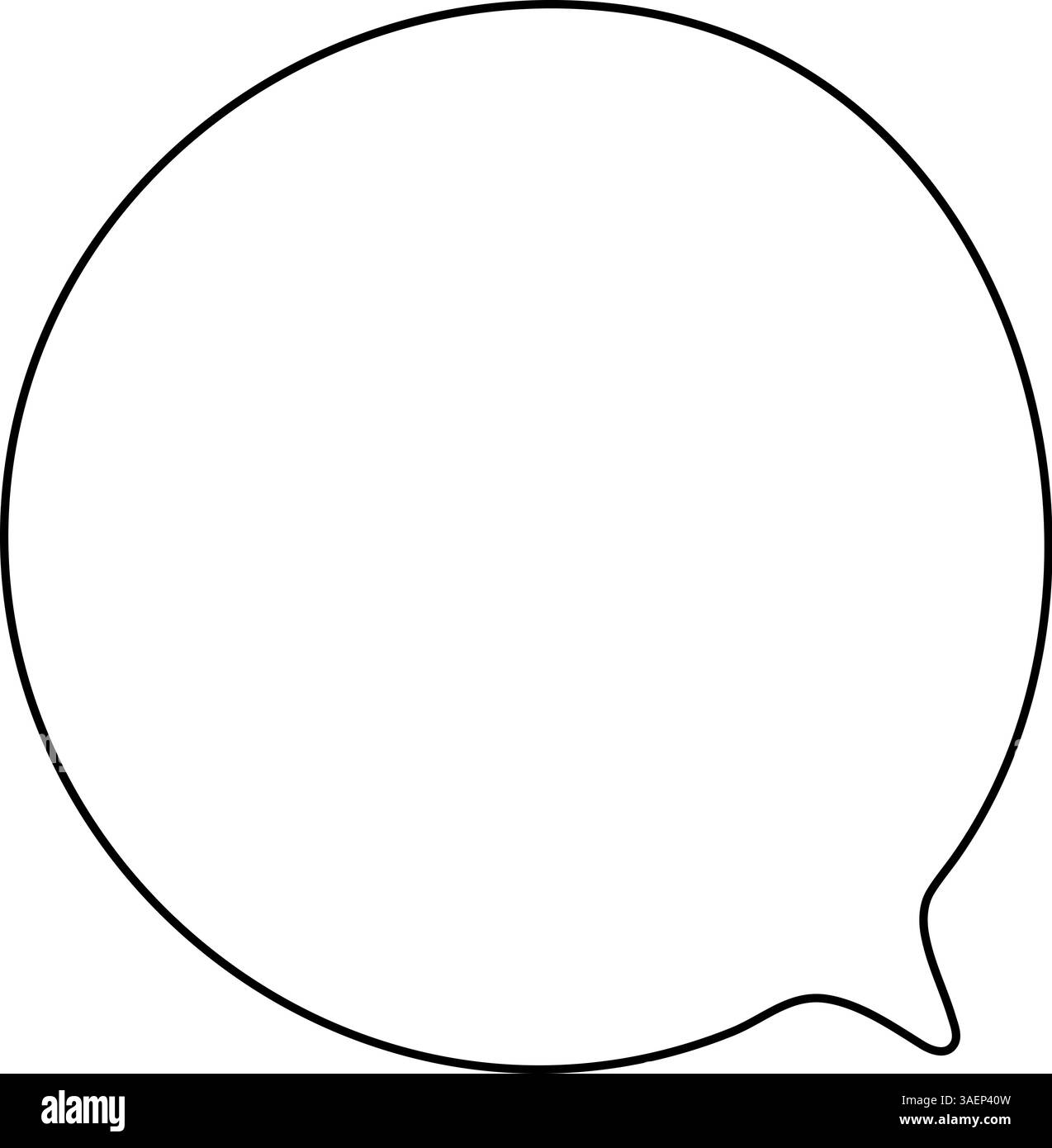 hand drawn chat bubble vector illustration Stock Vector Image & Art - Alamy