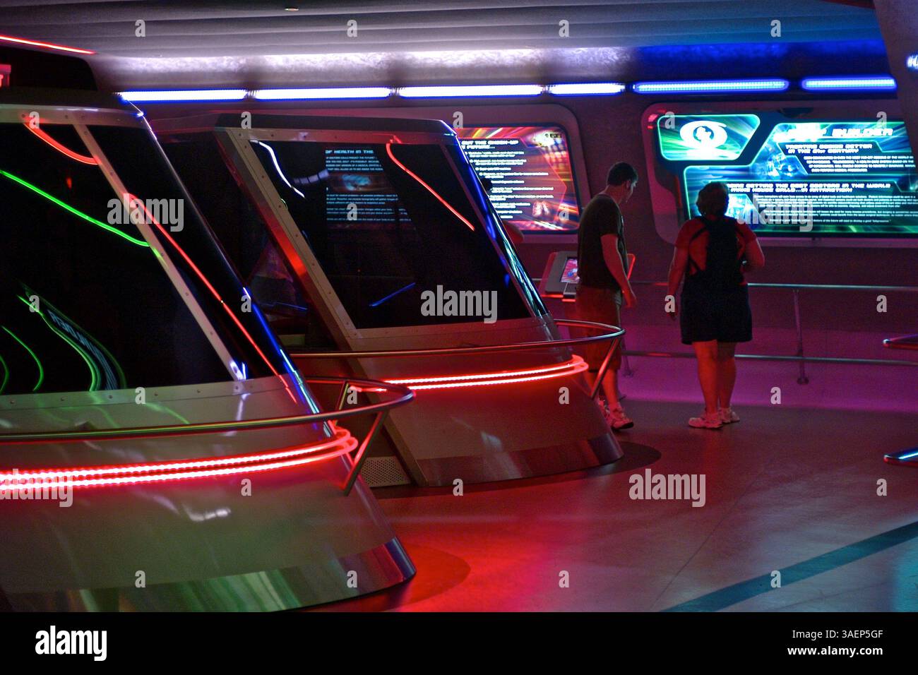 Sep. 01, 2010 - Orlando, Florida, U.S. - Game zone inside Spaceship Earth. Epcot is a theme park ...