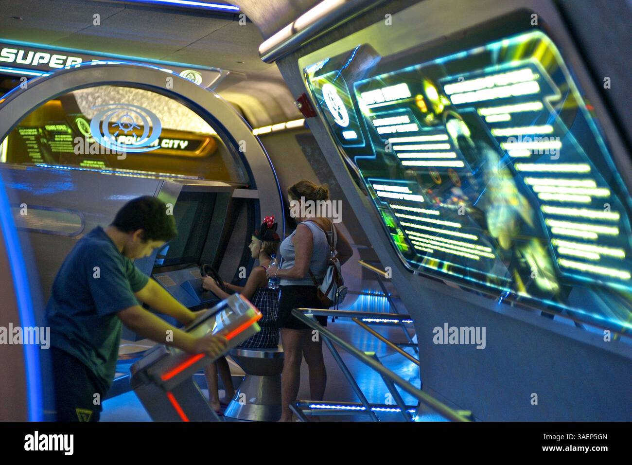 Sep. 01, 2010 - Orlando, Florida, U.S. - Game zone inside Spaceship Earth. Epcot is a theme park ...