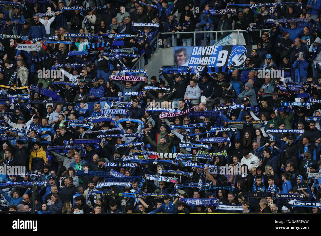 Atalanta BC's fans during the Italian Serie A soccer match Atalanta BC ...