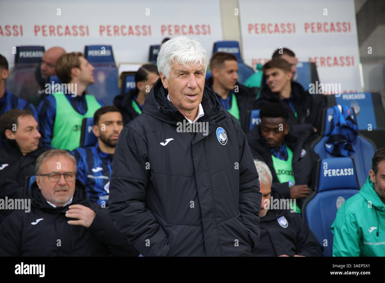 Bergamo, Italy. 06th Apr, 2025. Gian Piero Gasperini head coach of ...