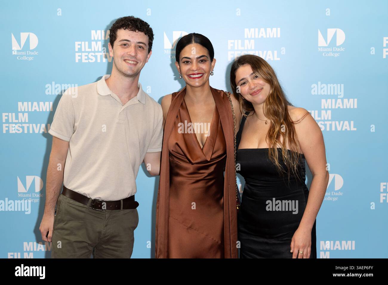 MIAMI, FL-APRIL 6: Ryan Berman, actress Alina Roberts and Amanda Saltz ...