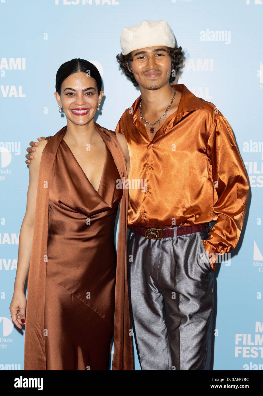 MIAMI, FL-APRIL 6: Actress Alina Roberts and actor Giovanni Cristoff ...