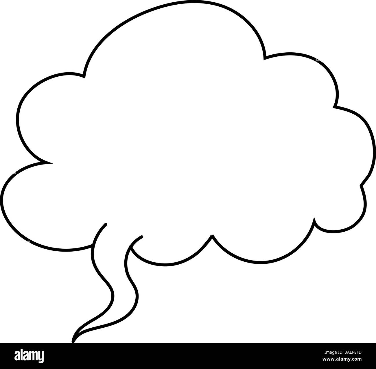 hand drawn chat bubble vector illustration Stock Vector Image & Art - Alamy