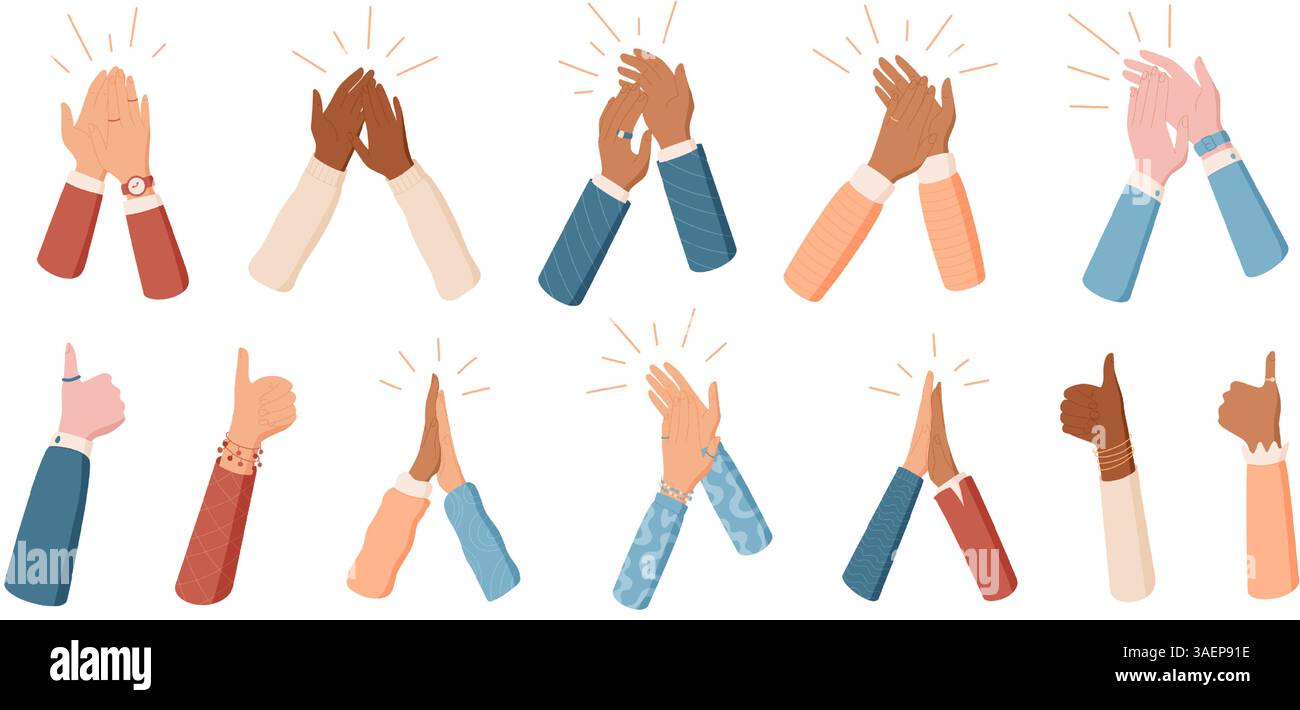 People cheer in celebration Stock Vector Images - Alamy