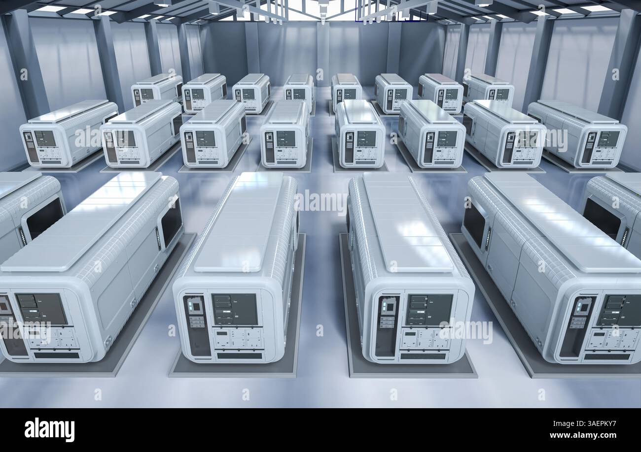 3d rendering amount of energy storage systems or battery container ...