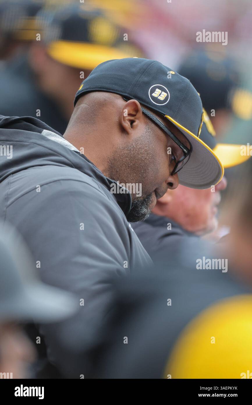 Fayetteville, USA. 06th Apr, 2025. April 6, 2025: Tigers Head Coach ...