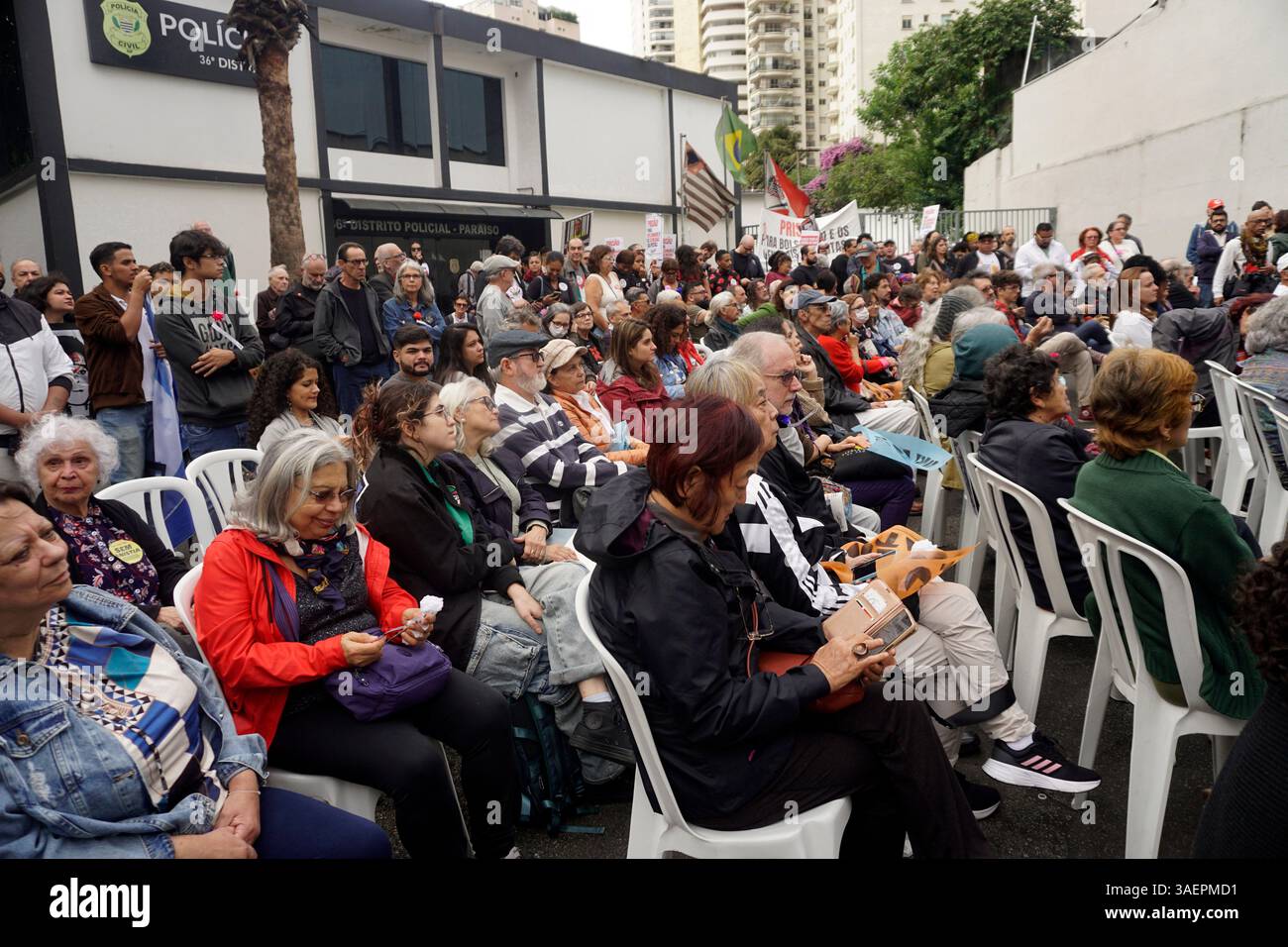 Demonstrators take part in the Walk of Silence march, in memory of ...