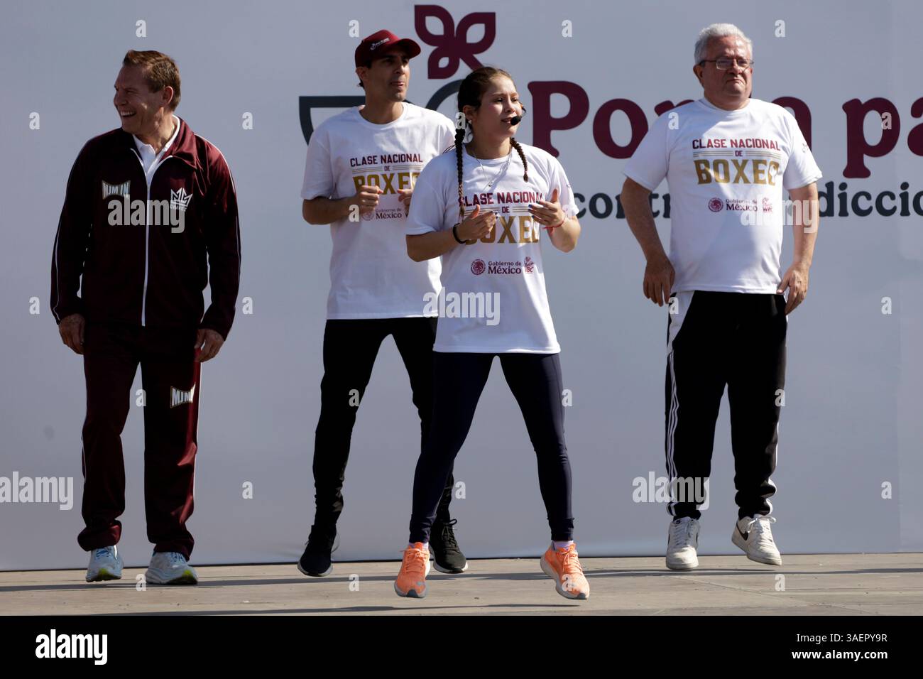 Mexico City, Ciudad de Mexico, Mexico. 6th Apr, 2025. (L-R) Former ...
