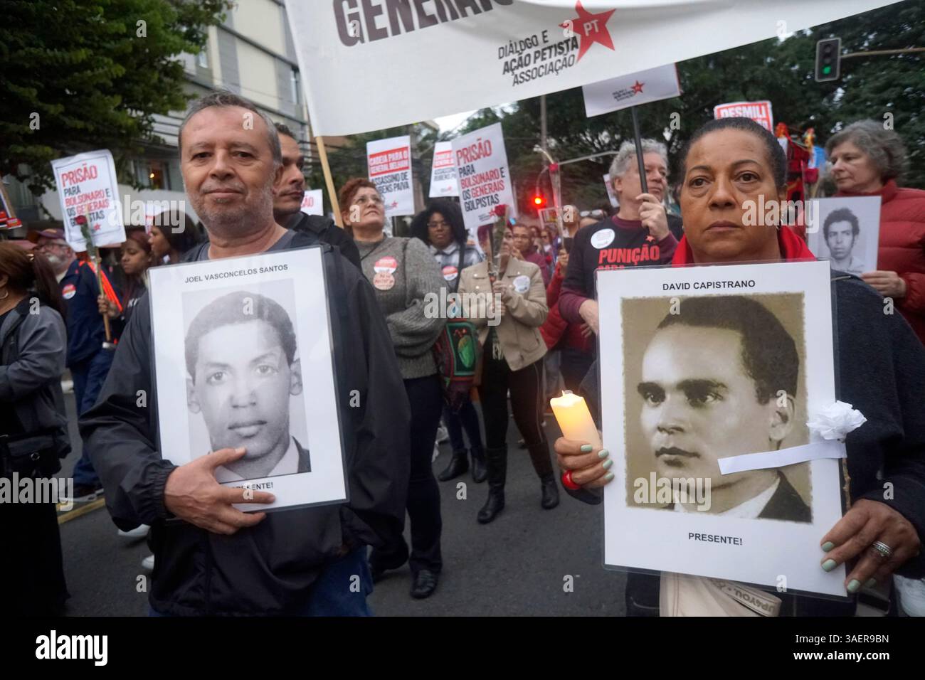 Demonstrators take part in the Walk of Silence march, in memory of ...
