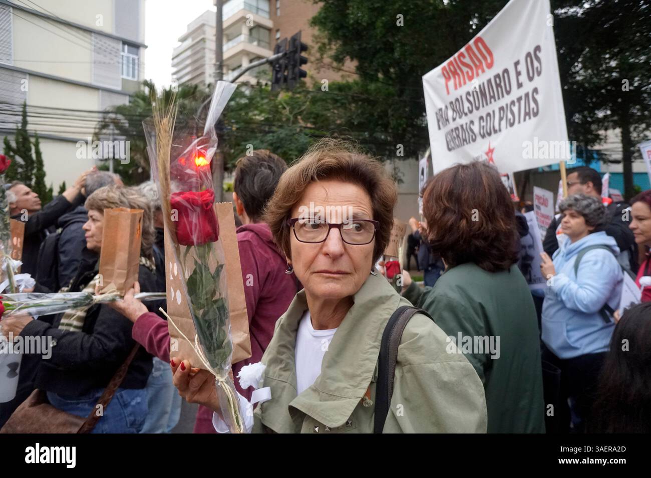 Demonstrators take part in the Walk of Silence march, in memory of ...