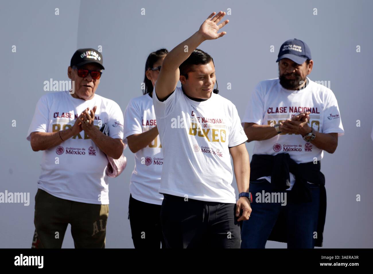Boxer Isaac “Pitbull” Cruz during the Mexico’s National Mass Boxing ...