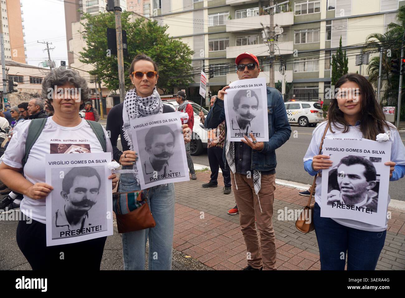 Demonstrators take part in the Walk of Silence march, in memory of ...