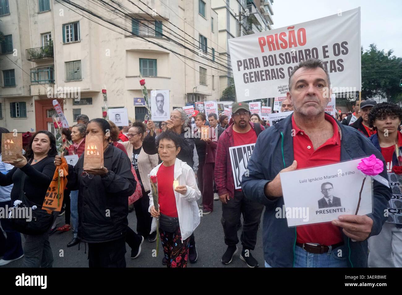 Demonstrators take part in the Walk of Silence march, in memory of ...