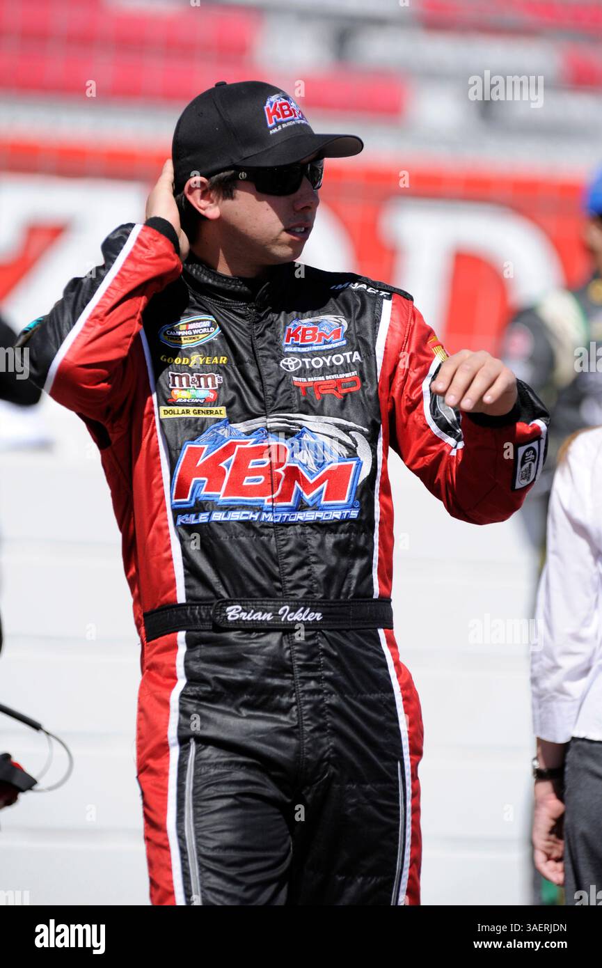 2011 OCT 15: Brian Ickler driver of the Kyle Busch Motorsports Toyota ...