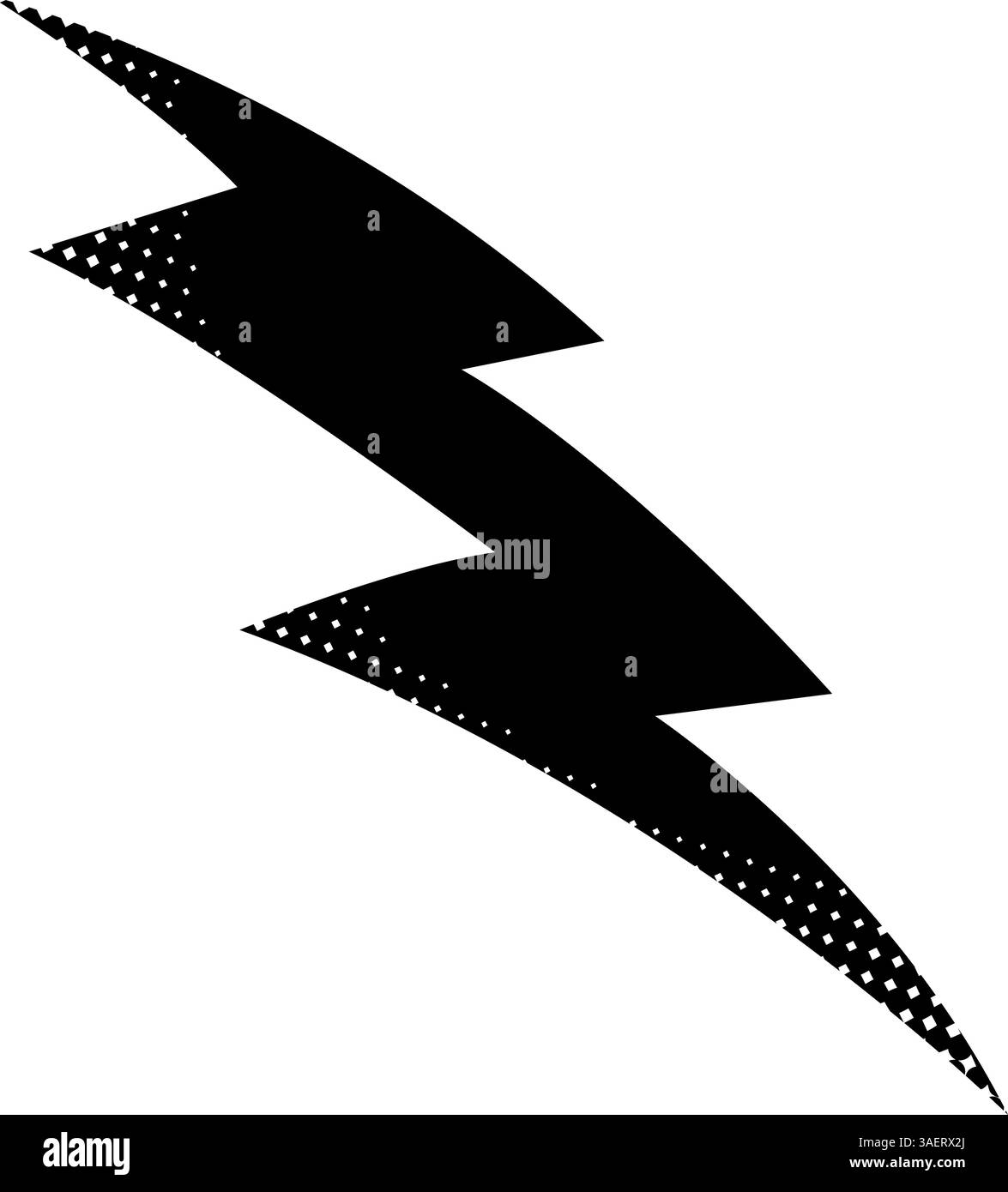 thunder icon in black halftone style Stock Vector Image & Art - Alamy