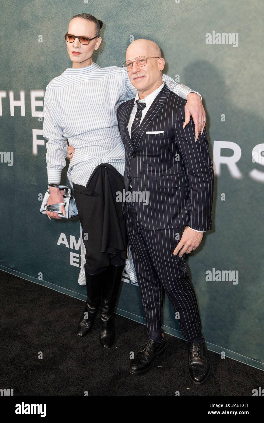 New York, USA. 06th Apr, 2025. Jordan Roth (L) attends opening night of ...