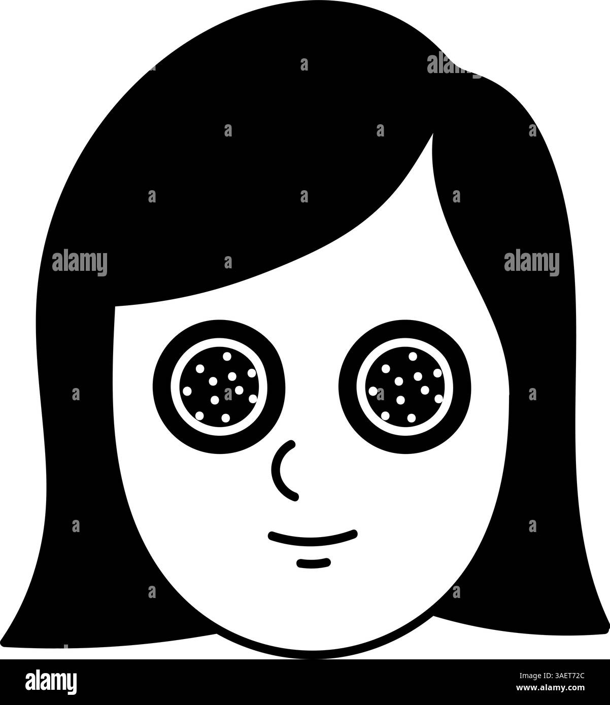 Eye mask beauty black Black and White Stock Photos & Images - Alamy