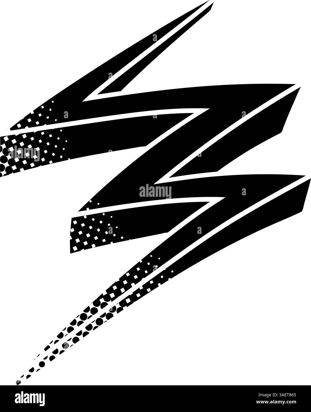thunder icon in black halftone style Stock Vector Image & Art - Alamy