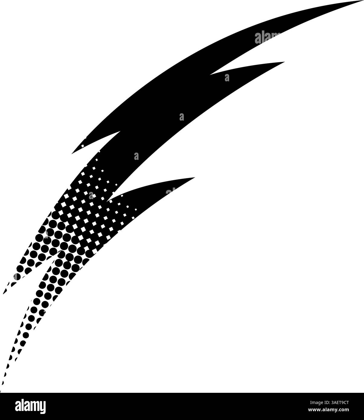 thunder icon in black halftone style Stock Vector Image & Art - Alamy