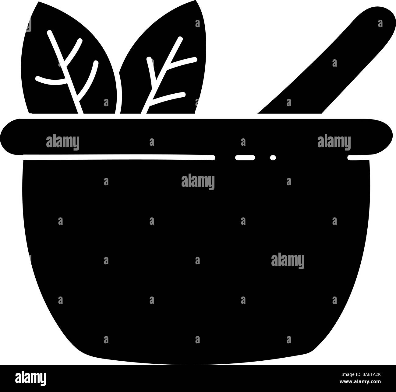 Herbs black hand drawn icon Stock Vector Image & Art - Alamy