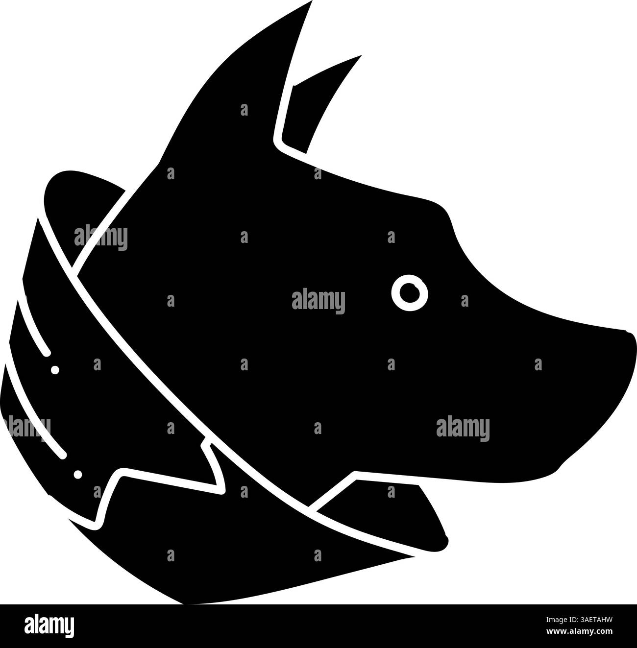 Sick dog black hand Stock Vector Images - Alamy