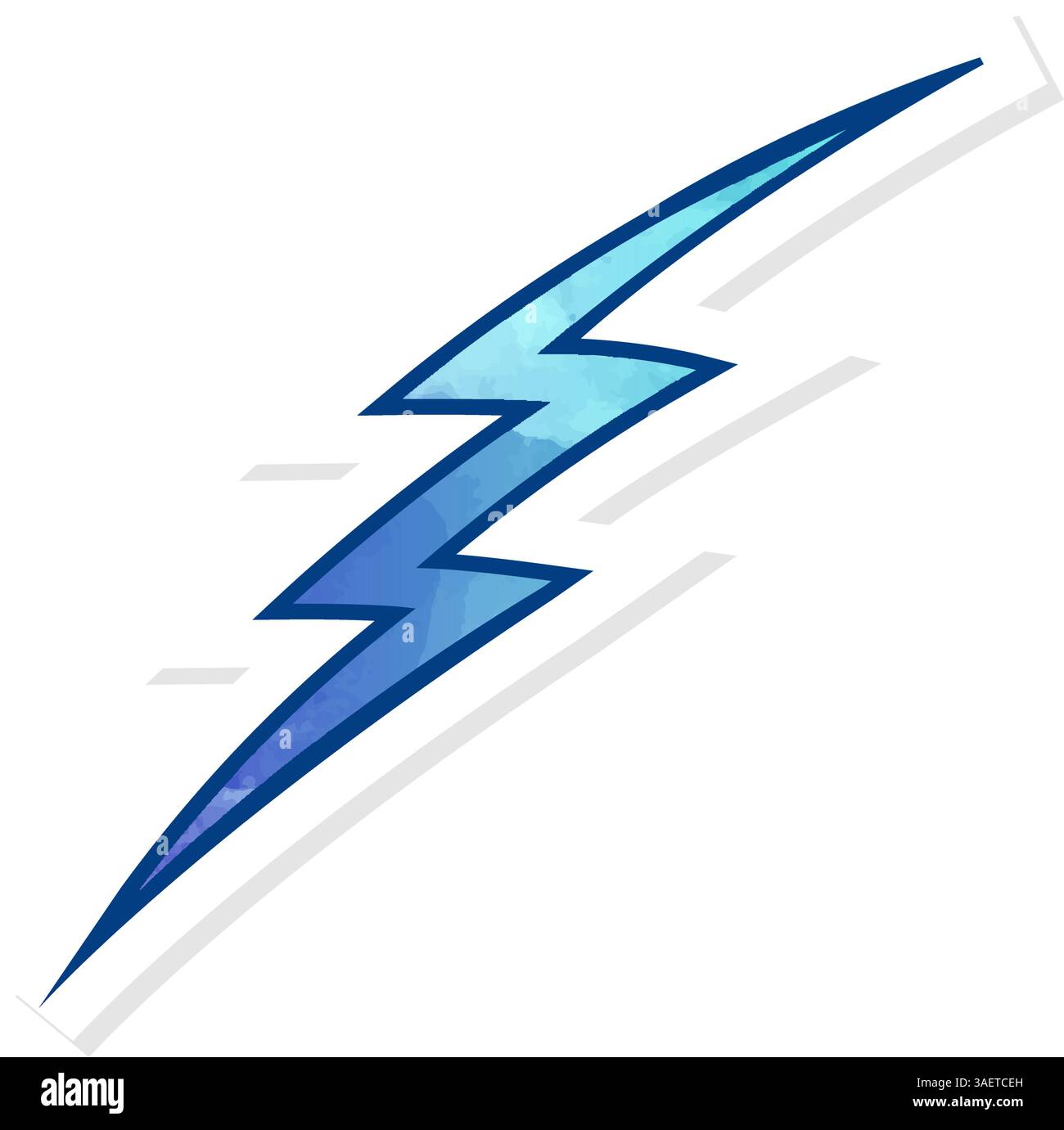 hand drawn thunder doodle in sticker style Stock Vector Image & Art - Alamy