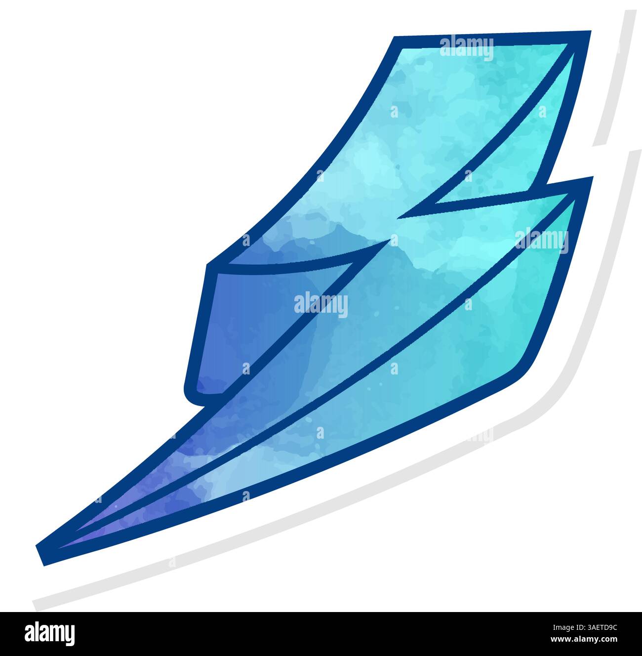 hand drawn thunder doodle in sticker style Stock Vector Image & Art - Alamy