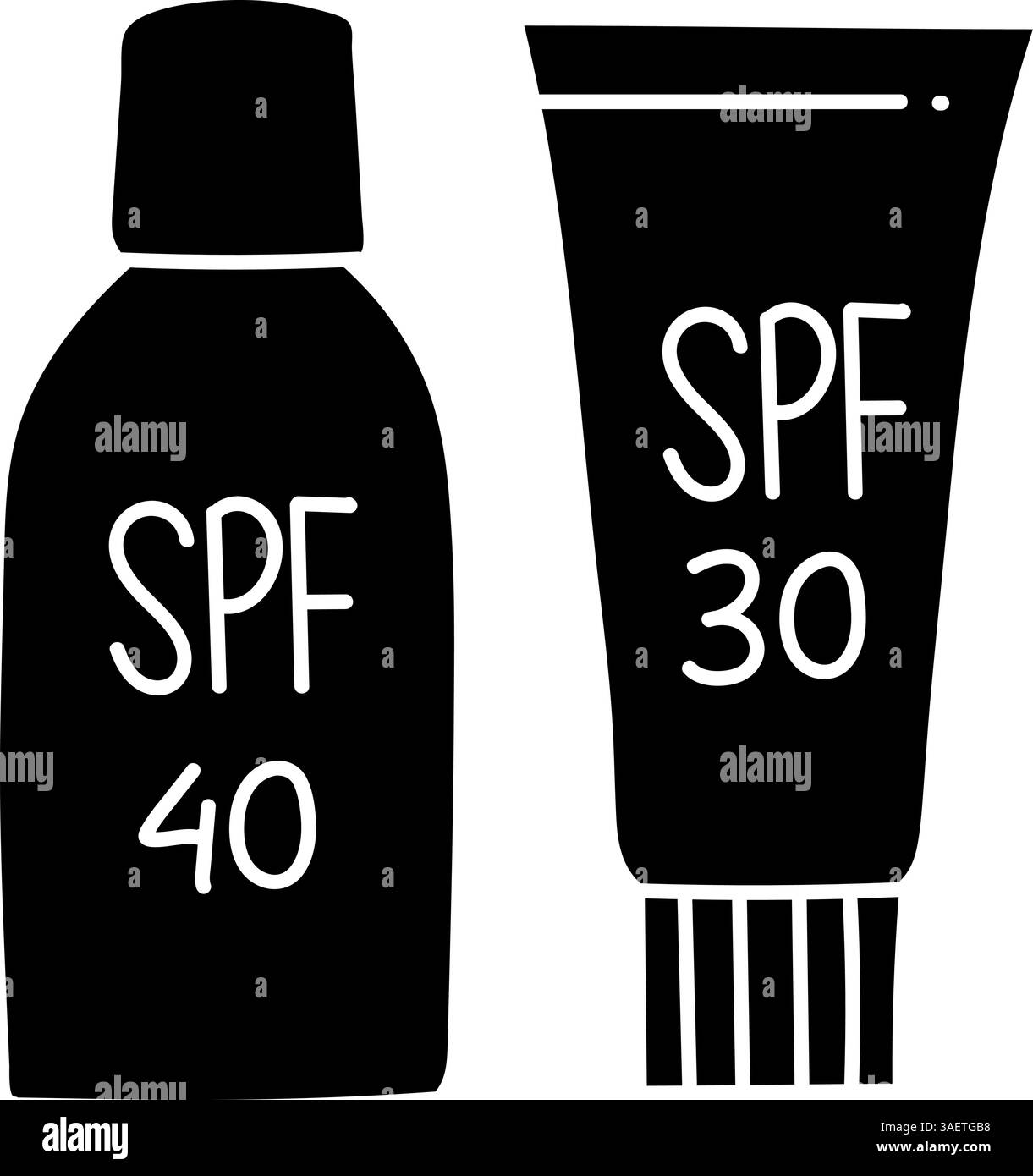 Uv hand protection icon Stock Vector Images - Alamy