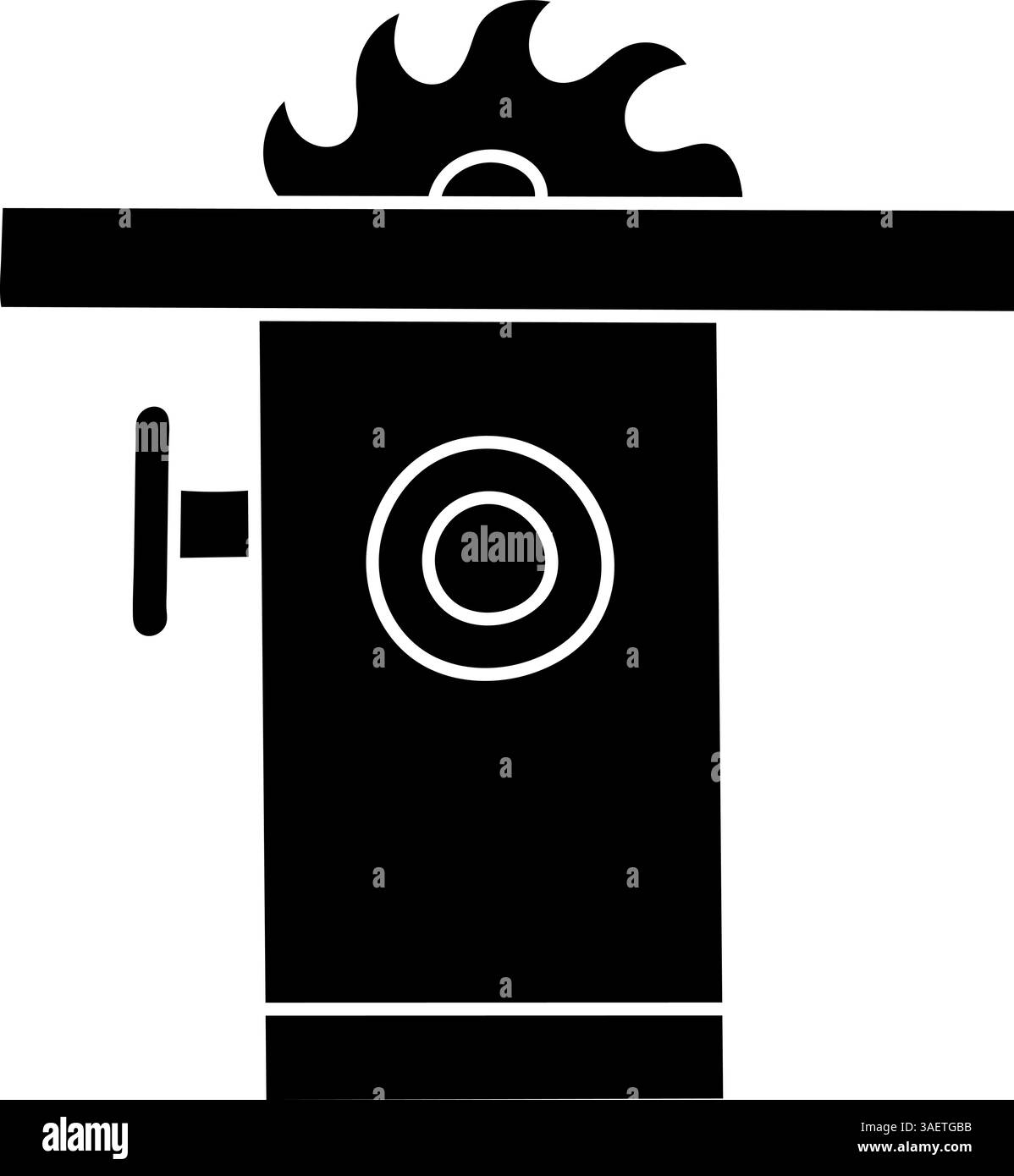 Woodworking table saw icon Stock Vector Images - Alamy