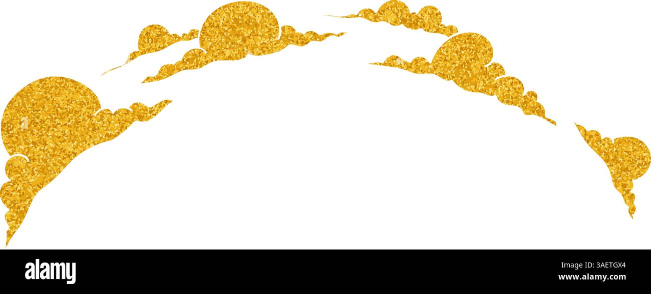 cloud illustration in gold colored style Stock Vector Image & Art - Alamy
