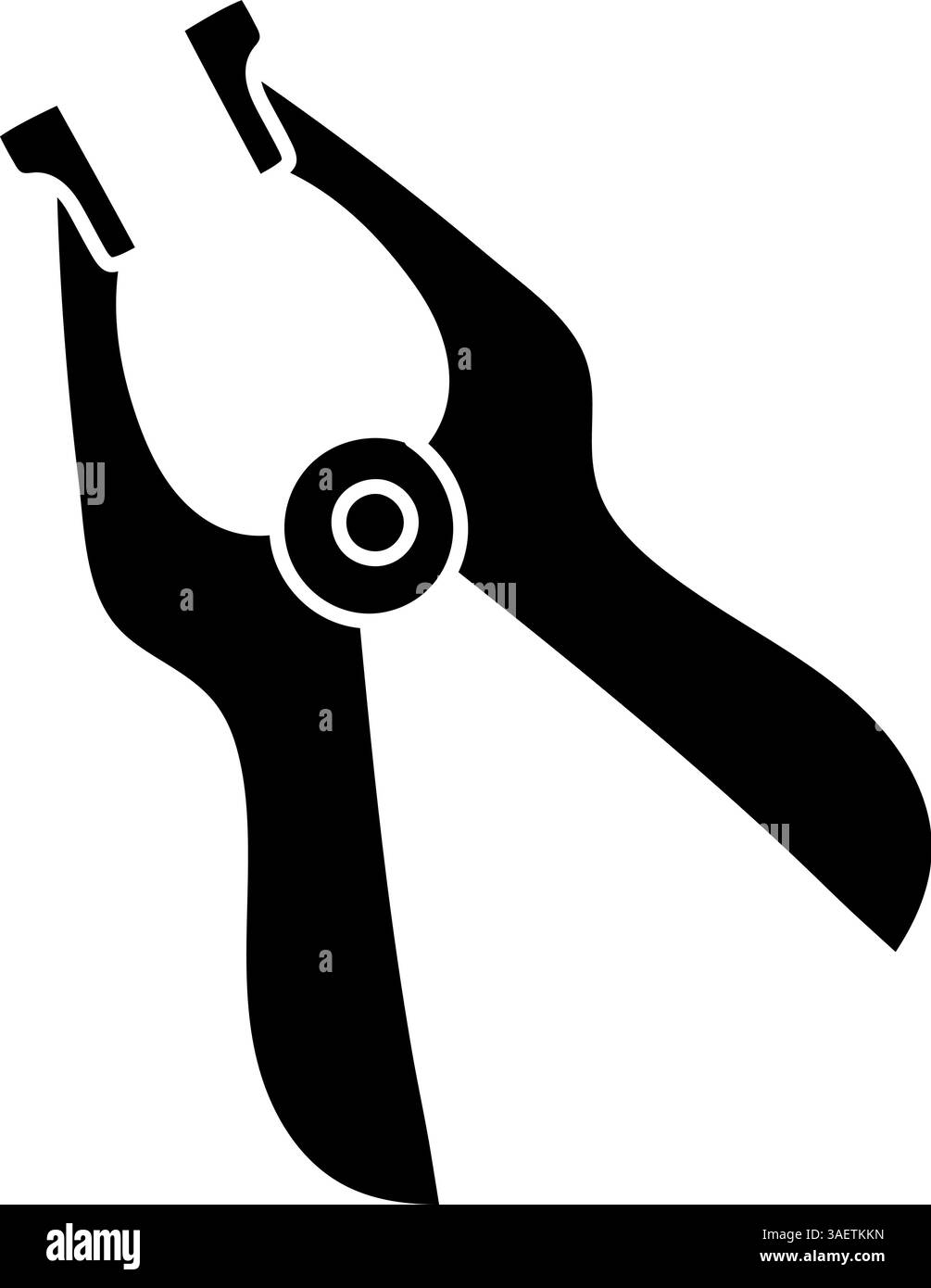 Wood clamp black hand drawn icon Stock Vector Image & Art - Alamy