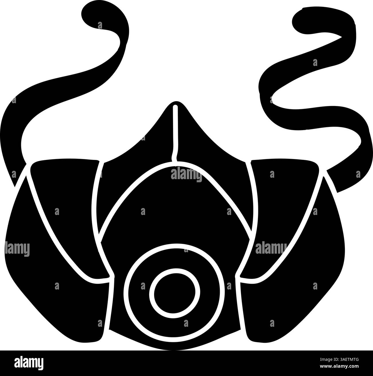 Respirator mask and construction Black and White Stock Photos & Images ...