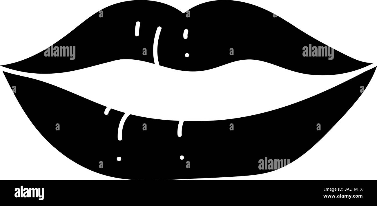 Lip trendy icon Stock Vector Images - Alamy